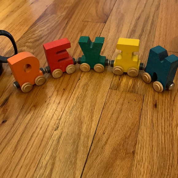 unbranded | Other | Devin Wood Name Train With 2 Free Plastic Cups ...